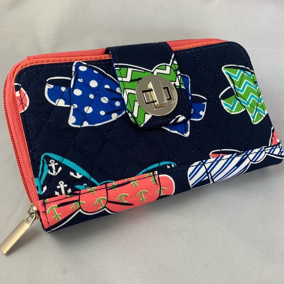 Bags | New Quilted Double Section Wallet With Twist Lock | Poshmark